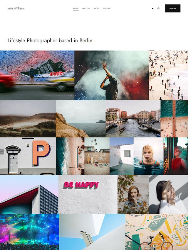 Photography Website Templates | Pixpa