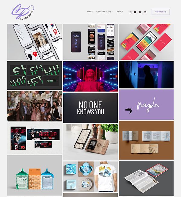 Best Digital Artist Portfolio Website Examples - Pixpa