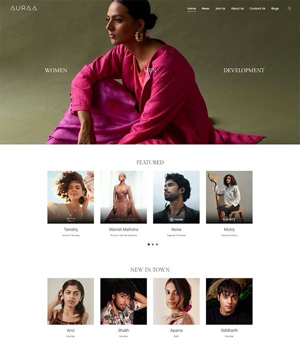 Best Modeling Agency Website Examples - Pixpa