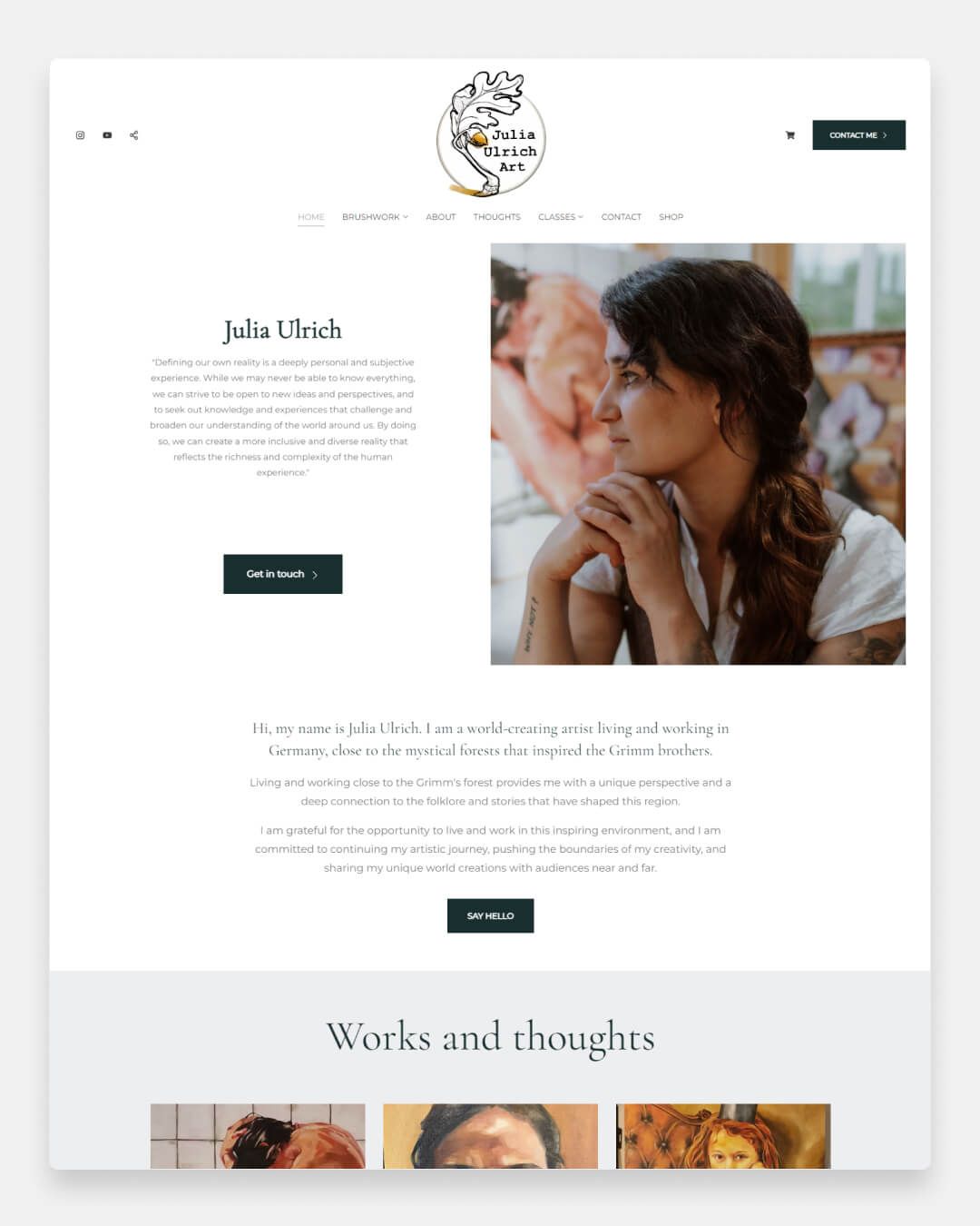 Mais de 40 sites de portfólio de artistas para inspirar você em 2024